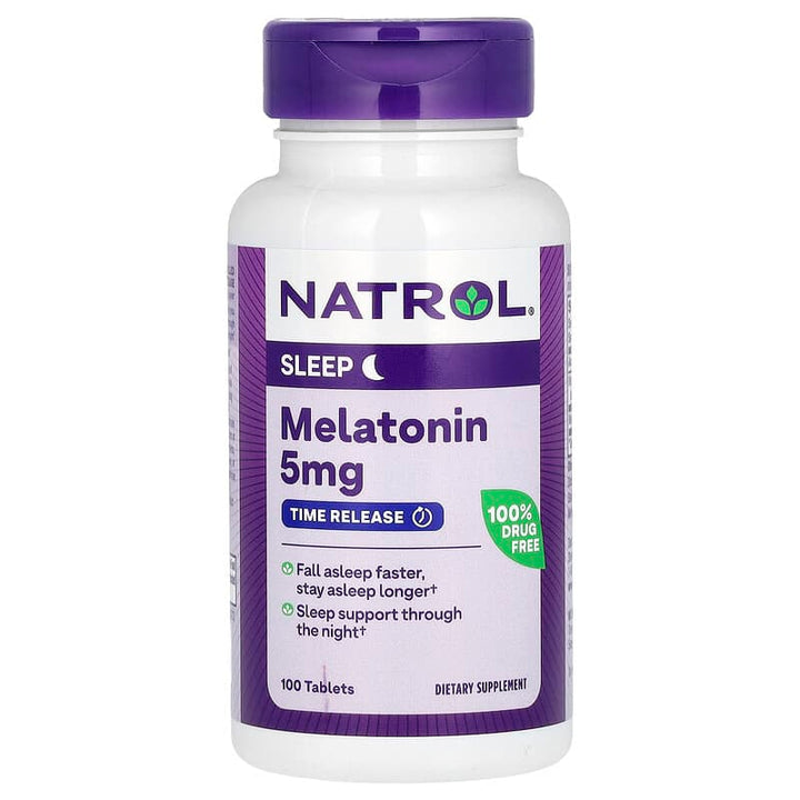 Buy Natrol, Melatonin, Time Release, 5 mg, 100 Tablets Online from ...